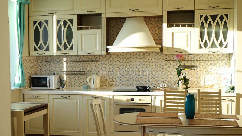 The Sun is Shining from a Window in a Modern Stock Footage - Video of ...