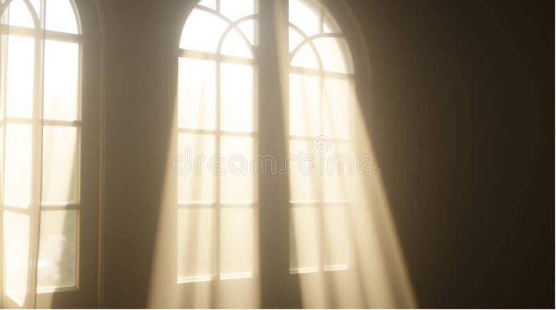 The Sun Shining through the Windows of a House Generated Stock ...