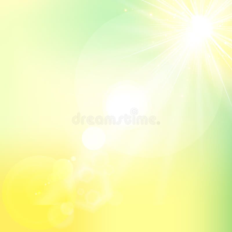 The Sun Shiny Sunlight from the Sky Nature with Lens Flares Stock ...