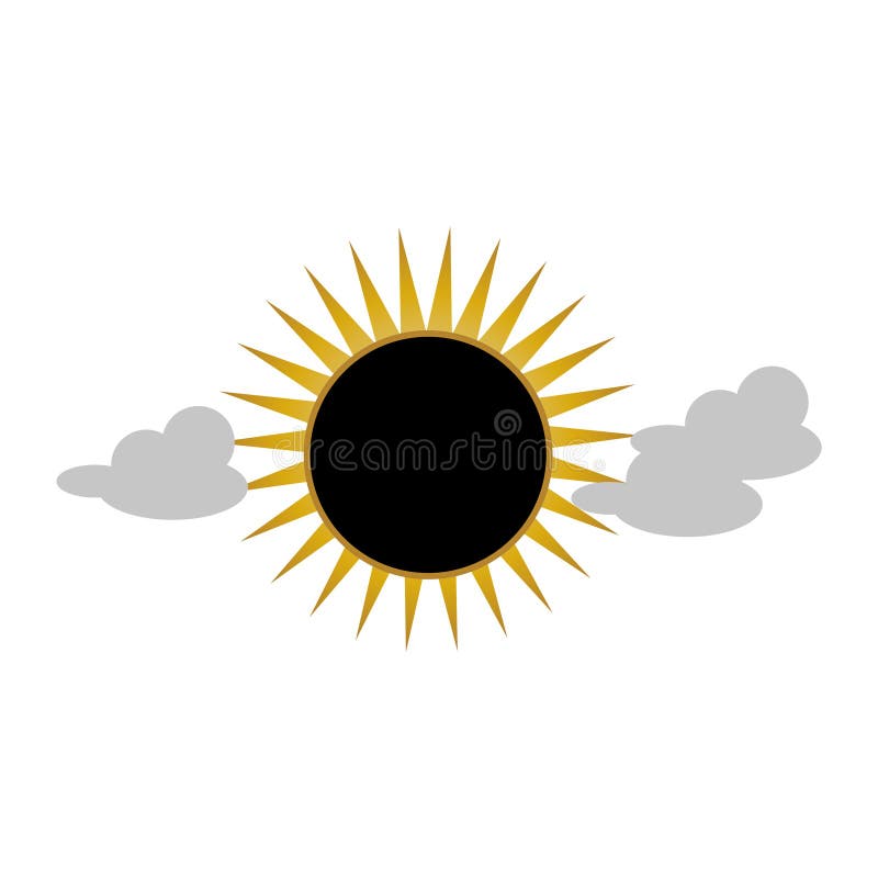 Sun sign icon on white stock illustration. Illustration of icon - 293494878