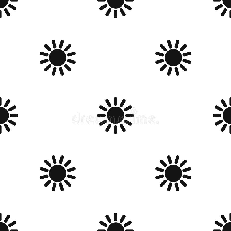 Sun pattern seamless black stock vector. Illustration of illustrator ...