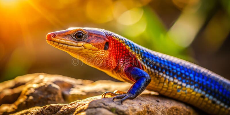 Sun Skink Basking on a Rock: a Stunning Display of Nature S Radiant ...