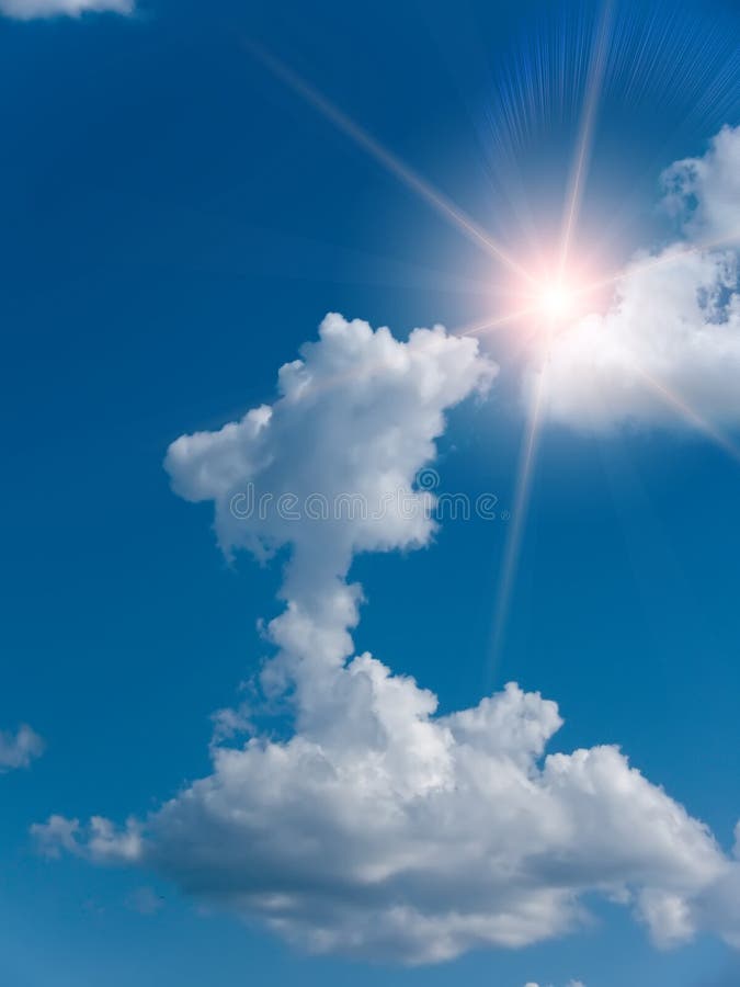 Sun sky clouds stock image. Image of background, landscape - 14060791