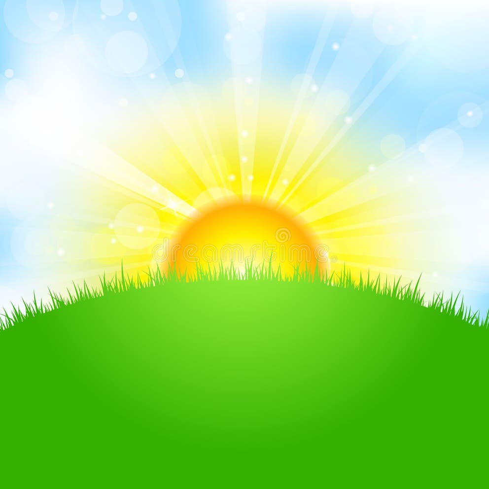 Grass Sky Sun Stock Illustrations – 127,523 Grass Sky Sun Stock ...