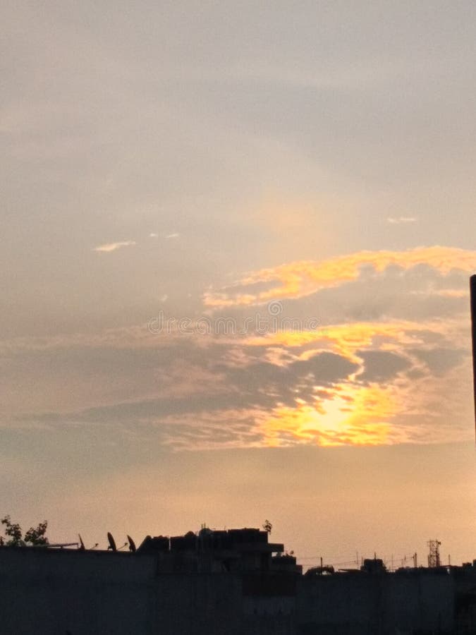 Sun stock image. Image of sets, night, morning, form - 162954065