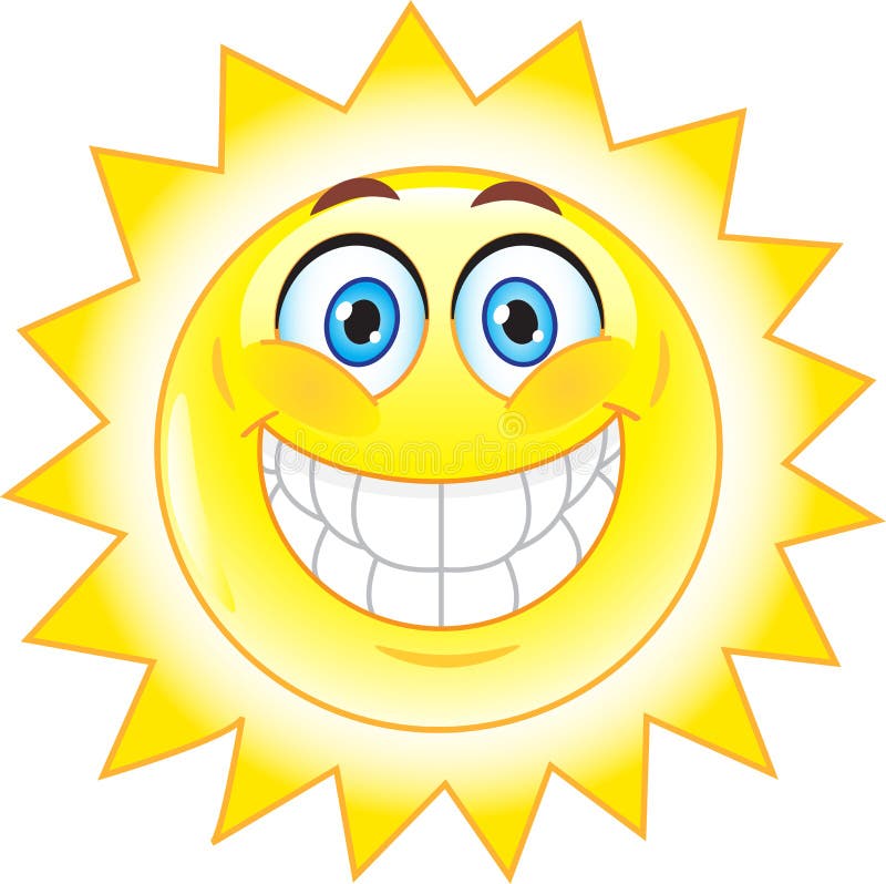 Sun, Smiley. Symbol. stock illustration. Illustration of icon - 31153887