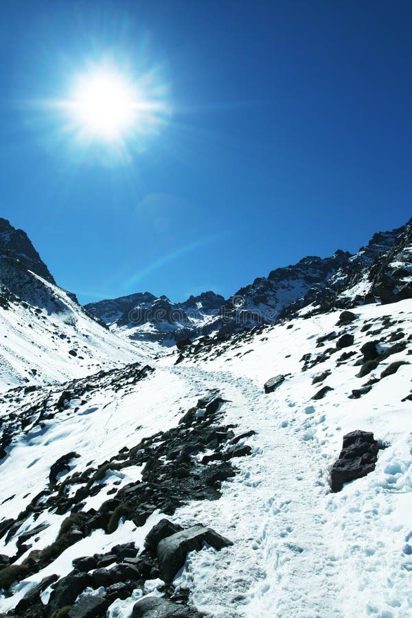 Sun and snow stock image. Image of frost, snow, footprint - 5619007