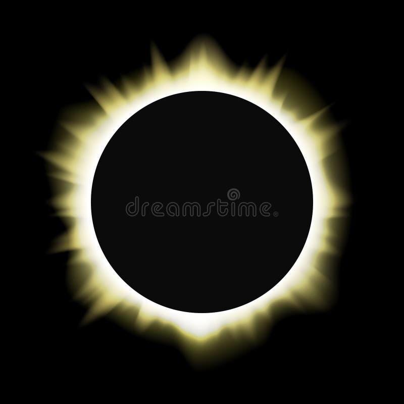 Black White Solar Eclipse Stock Illustrations – 1,402 Black White Solar ...
