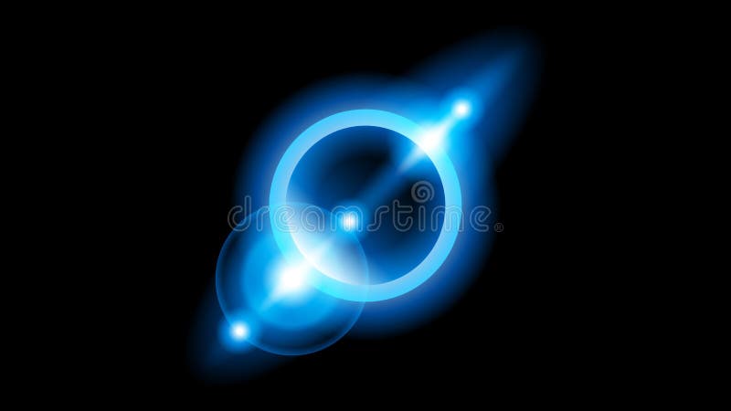 Sun Eclipse Orange Color Fire Dark Background Vector Moon Design Style ...