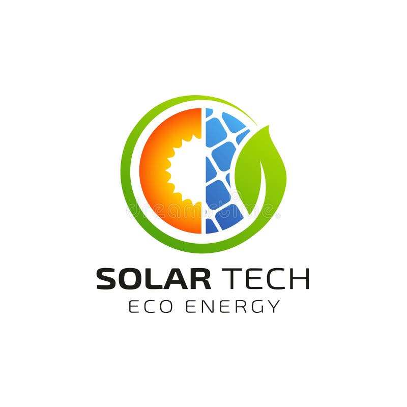 Sun Solar Energy Logo Design Template. Eco Energy Logo Design Stock ...