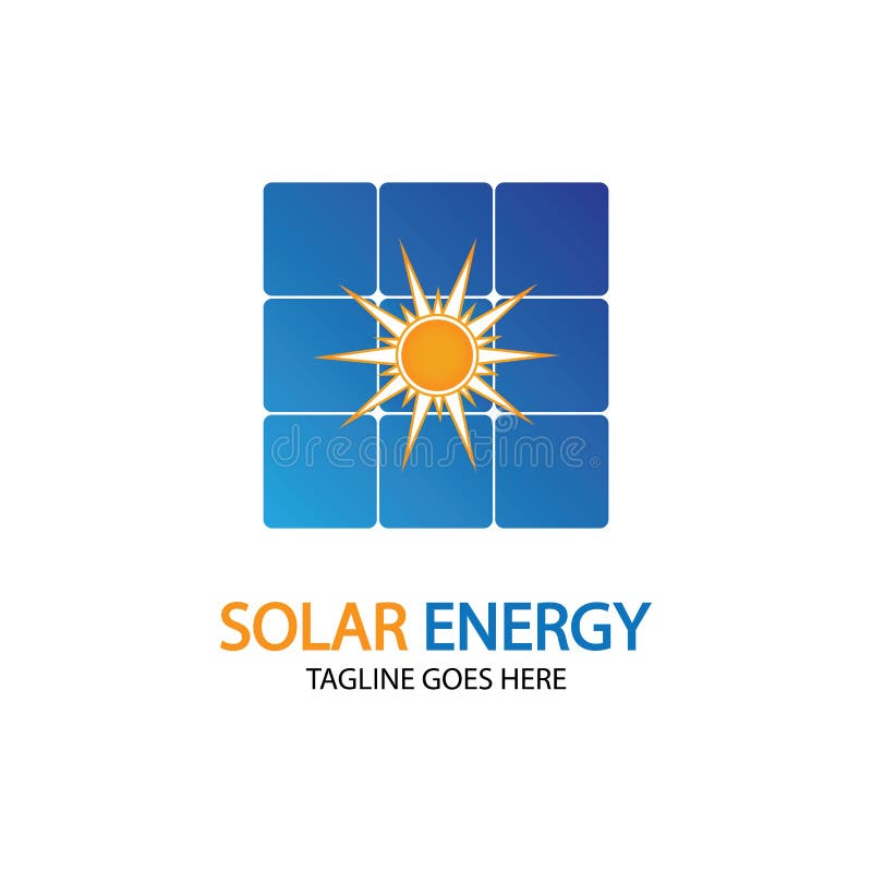 Sun Solar Energy Logo Design Template. Solar Tech Logo Designsv Stock ...