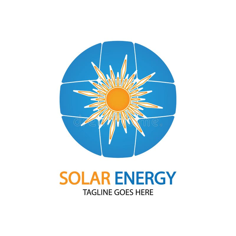 Sun Solar Energy Logo Design Template. Solar Tech Logo Designsv Stock ...
