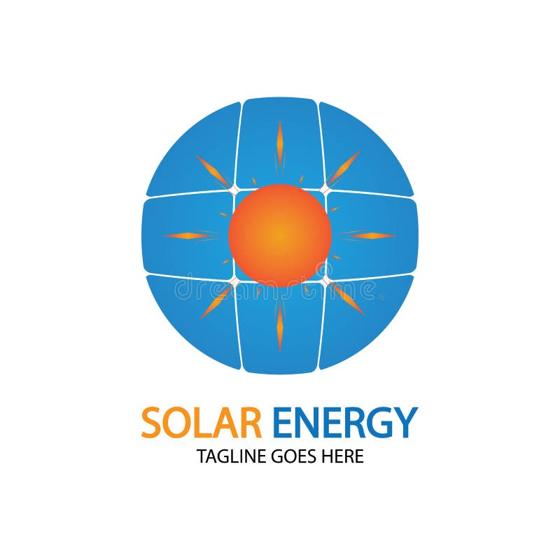 Sun Solar Energy Logo Design Template. Solar Tech Logo Designsv Stock ...