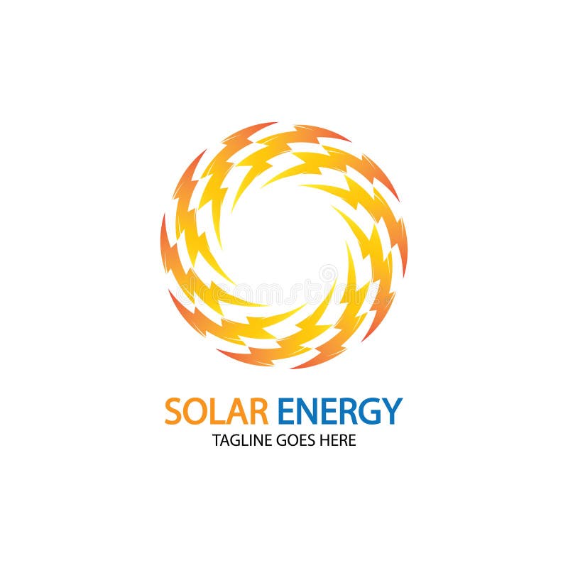 Sun Solar Energy Logo Design Template. Solar Tech Logo Designsv Stock ...