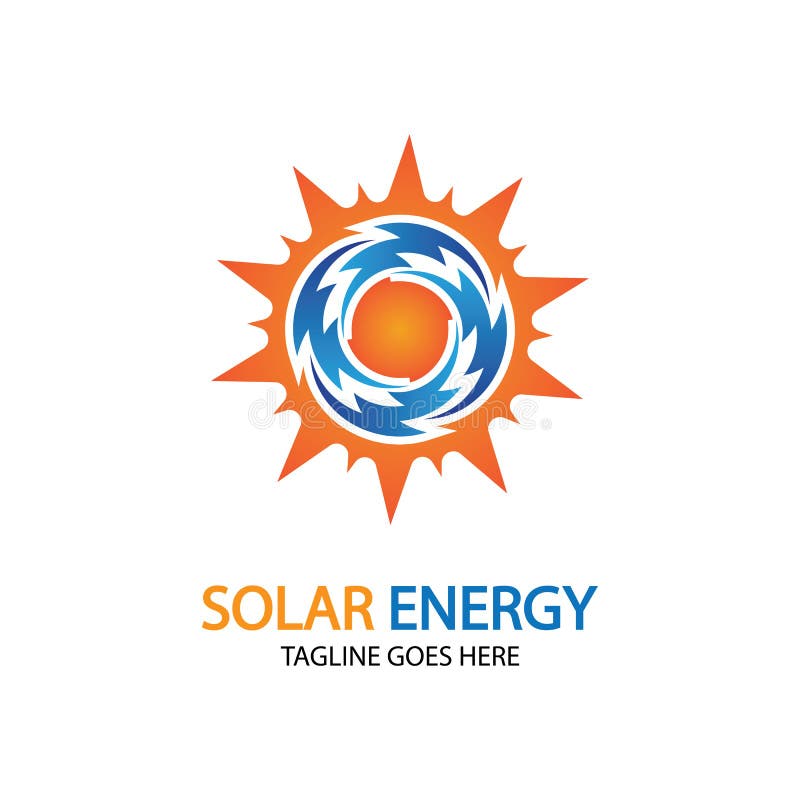 Sun Solar Energy Logo Design Template. Solar Tech Logo Designsv Stock ...