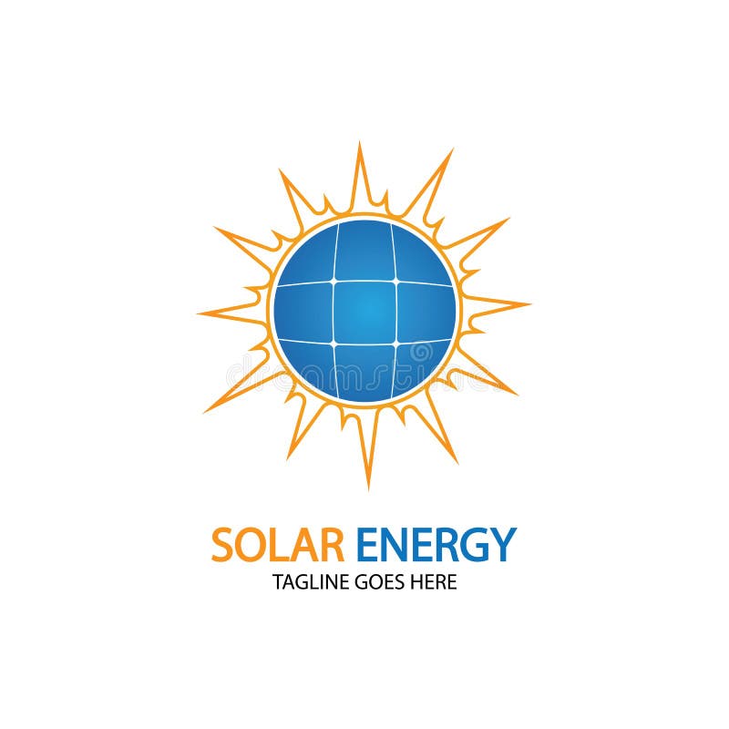 Sun Solar Energy Logo Design Template. Solar Tech Logo Designsv Stock ...