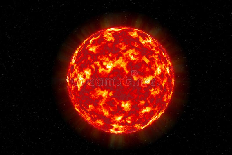 Surface Of Sun. Texture Of Surface Of Planet Stock Vector ...