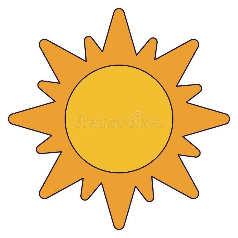 Sun solar symbol isolated stock vector. Illustration of creative ...
