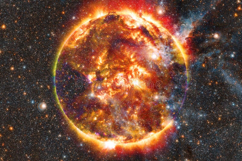 Sun. Solar System. Elements of this Image Furnished by NASA Stock ...