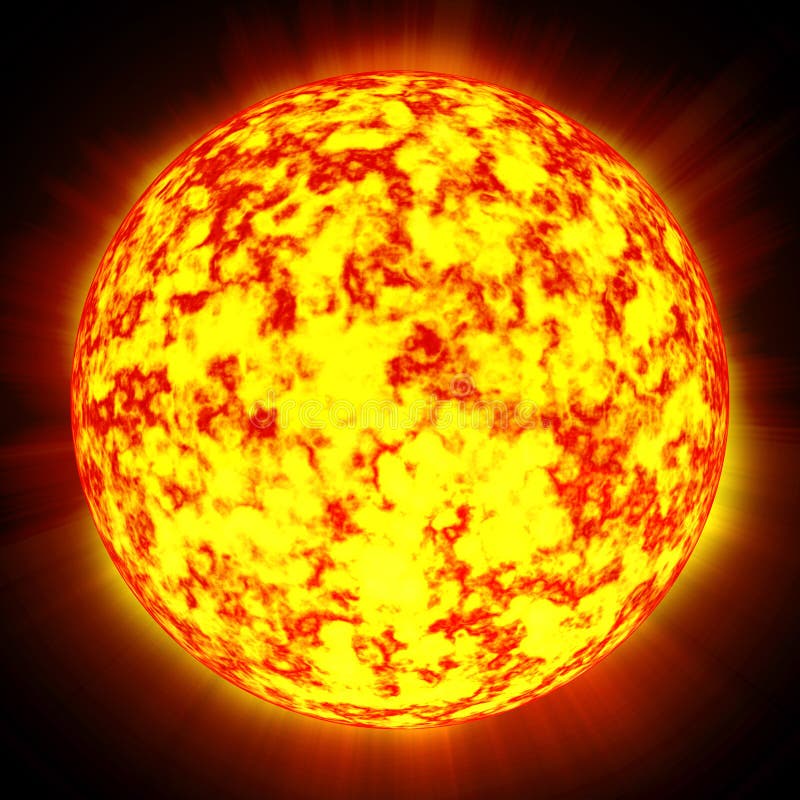 Sun in space stock illustration. Illustration of solar - 3094255