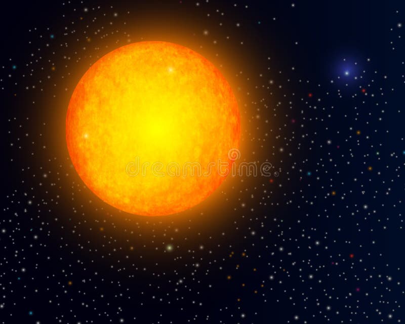 Sun in space background stock vector. Illustration of energy - 156957262