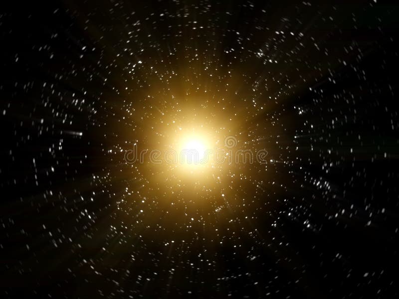 Sun in the Space stock photo. Image of distant, bright - 45367418