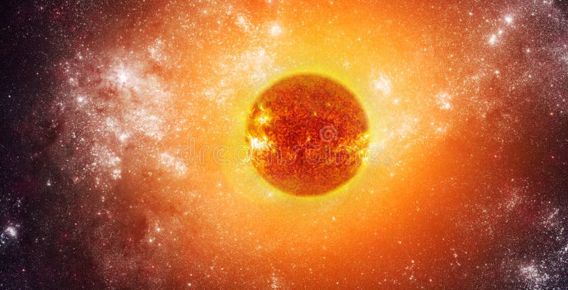 Sun in Space stock illustration. Illustration of magnetic - 58208862
