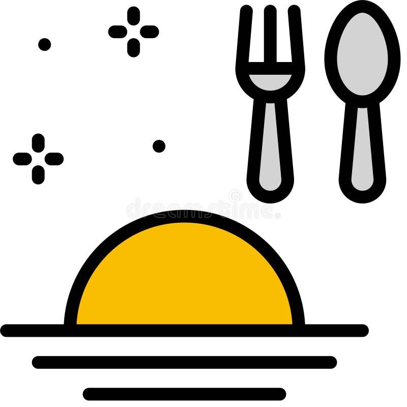 Sun with Spoon and Fork Icon, Fasting during Ramadan Vector Stock ...