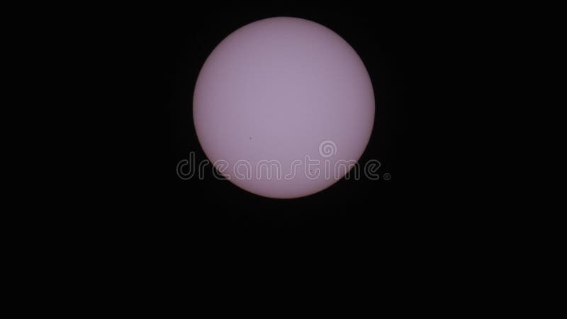 Sun with Spots Moving Fast Across the Sky Stock Video - Video of circle ...