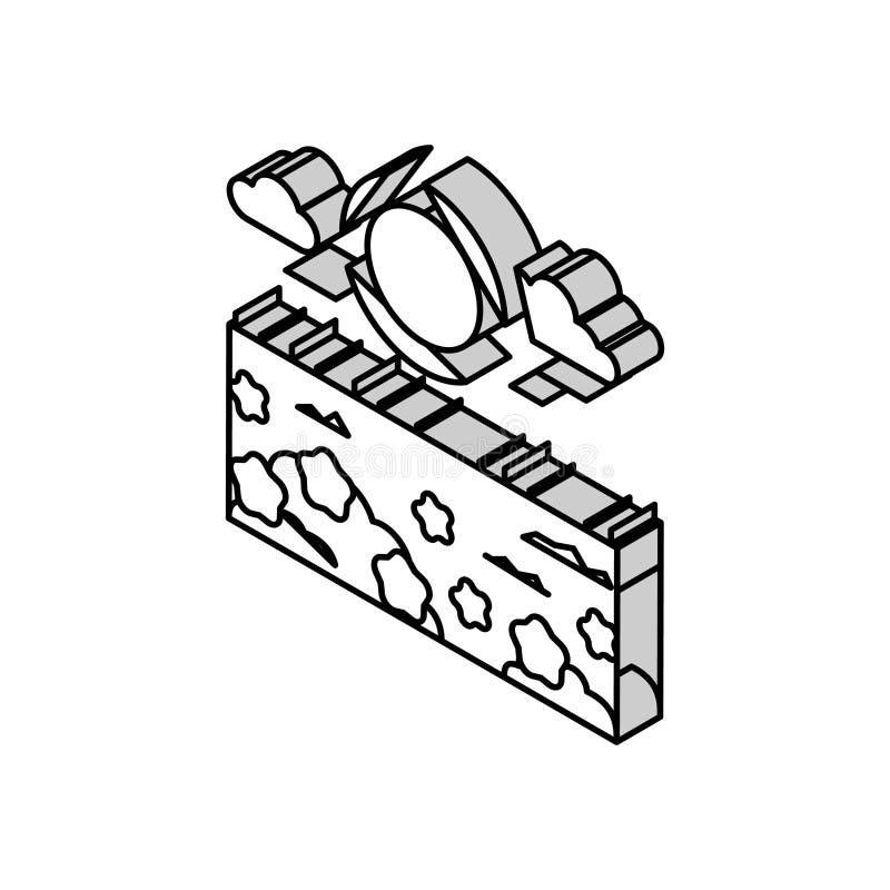 Sun Spring Isometric Icon Vector Illustration Stock Vector ...
