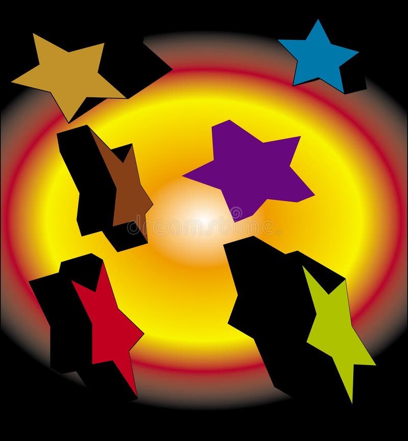 Sun and star stock vector. Illustration of globe, summer - 8318871