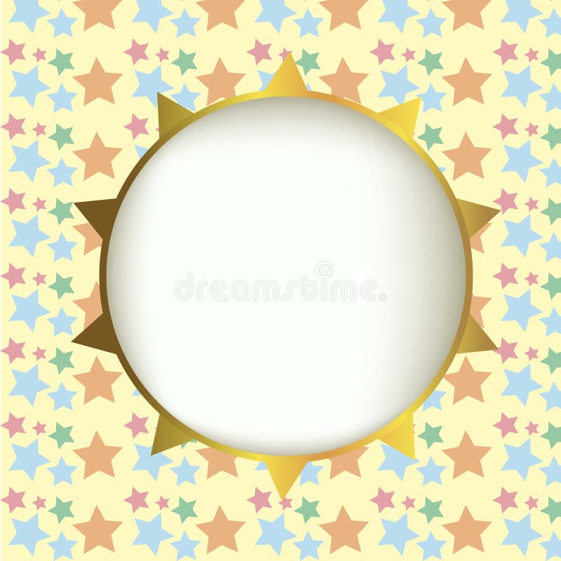 Sun on star background stock vector. Illustration of star - 41411559