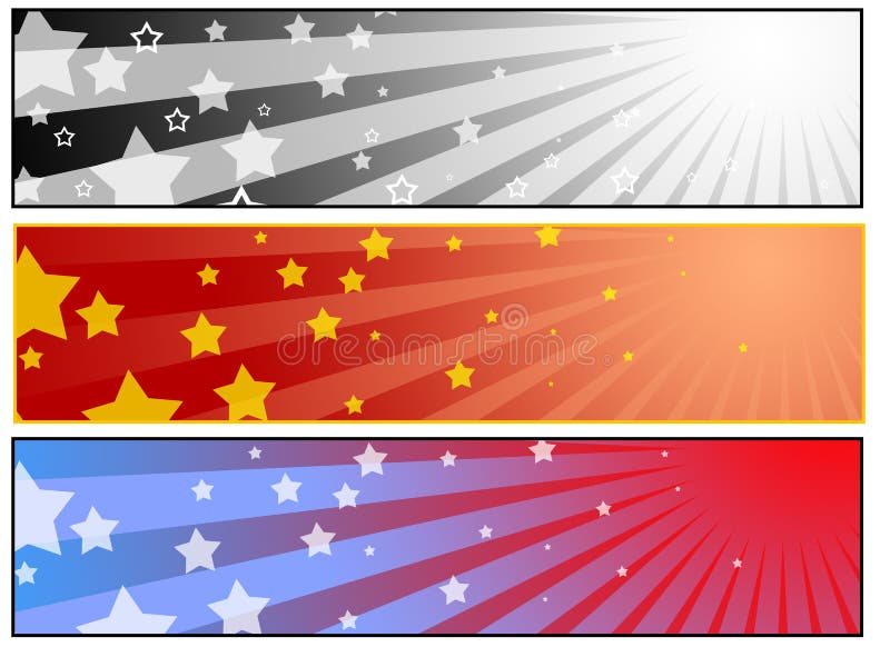 Sun star banner set stock illustration. Illustration of star - 6233861