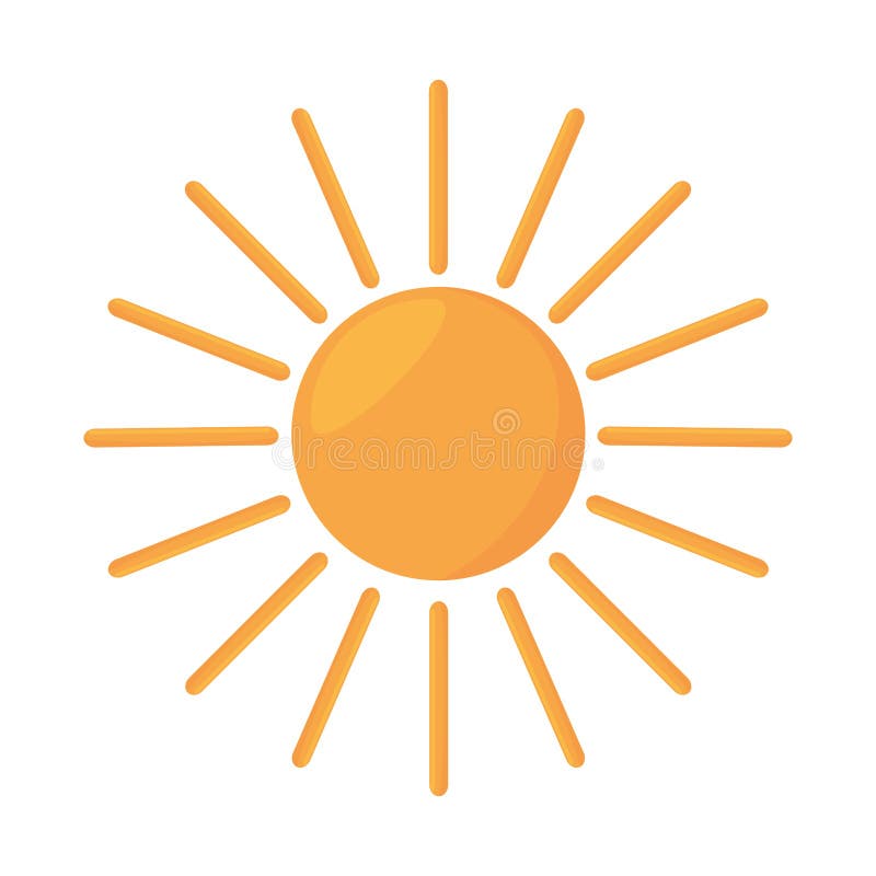 Sun Star Climate Isolated Icon Stock Vector - Illustration of summer ...