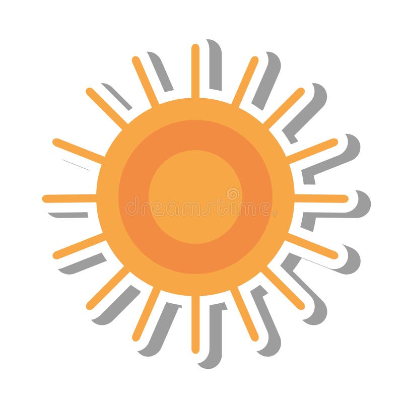 Sun Star Climate Isolated Icon Stock Vector - Illustration of summer ...