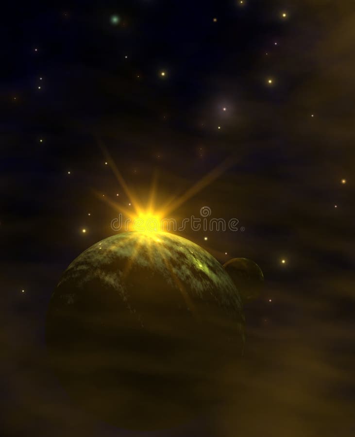 Sun and stars stock illustration. Illustration of moon - 10325313