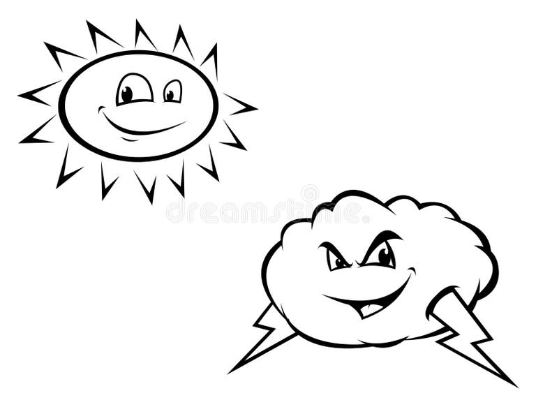 Cartoon Happy Storm Cloud Stock Illustrations – 1,594 Cartoon Happy ...