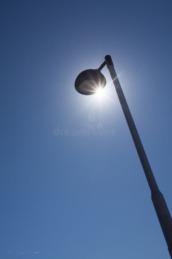Sun & Street Light stock photo. Image of bright, fancy - 29064326