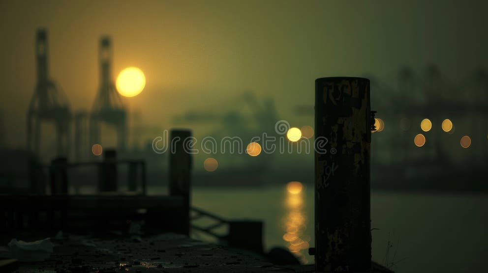 The Sun Struggles To Break through the Thick Layer of Pollution Casting ...