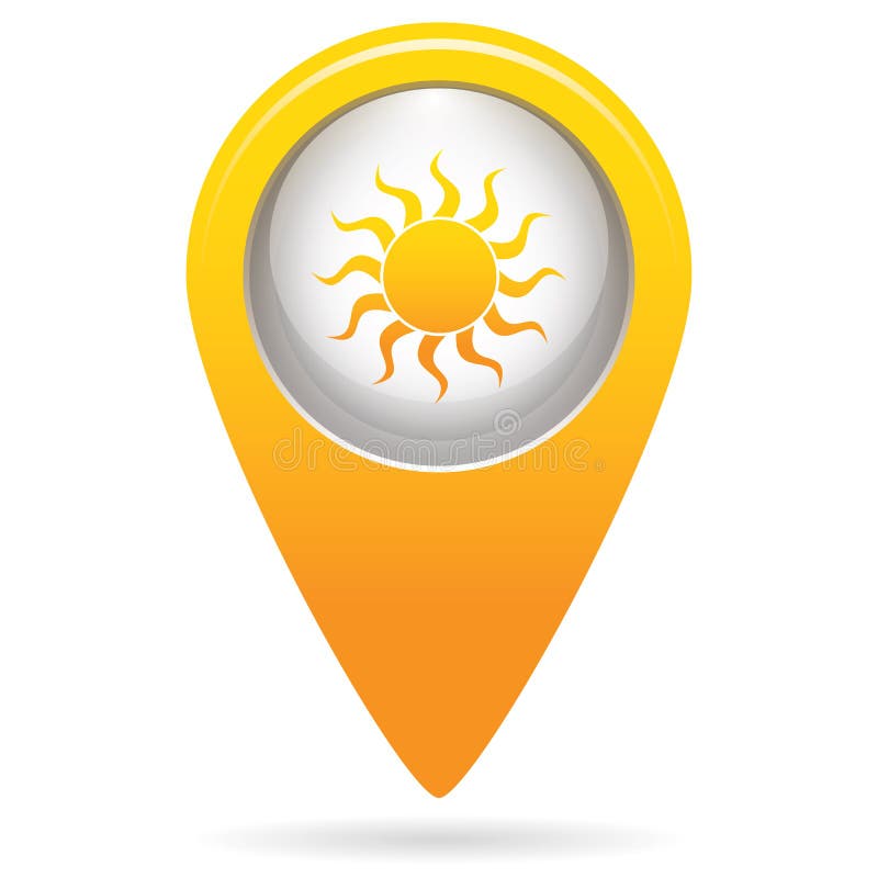 Sun stylized image icon stock vector. Illustration of solar - 127045956