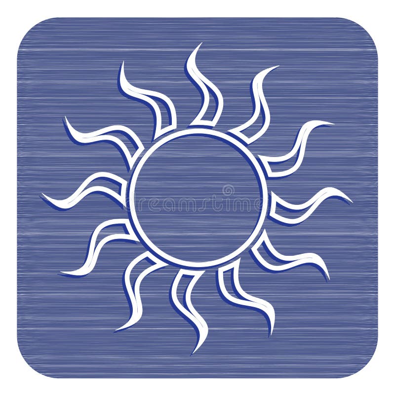 Sun stylized image icon stock vector. Illustration of design - 111770954