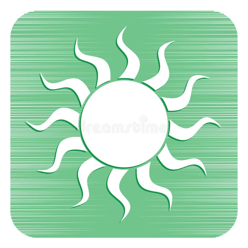 Sun stylized image icon stock vector. Illustration of pattern - 115352787