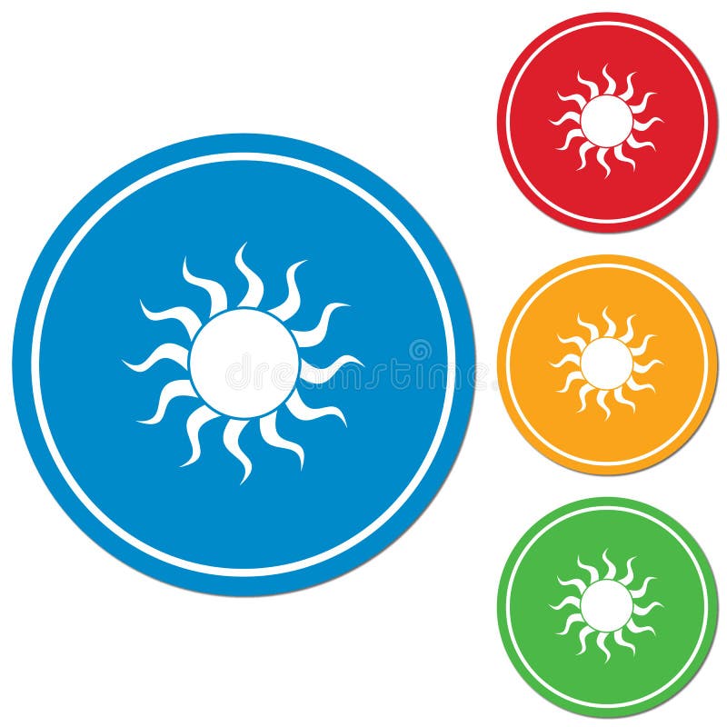 Sun stylized image icon stock vector. Illustration of icon - 112092913