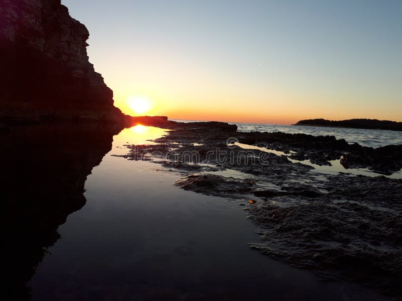 Sun stock photo. Image of sunset, croatia - 127533248