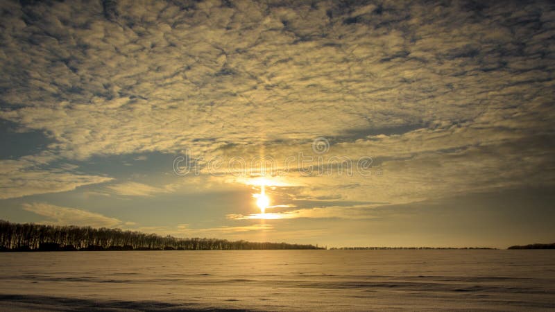 The sun during sunset stock photo. Image of season, cold - 85416768
