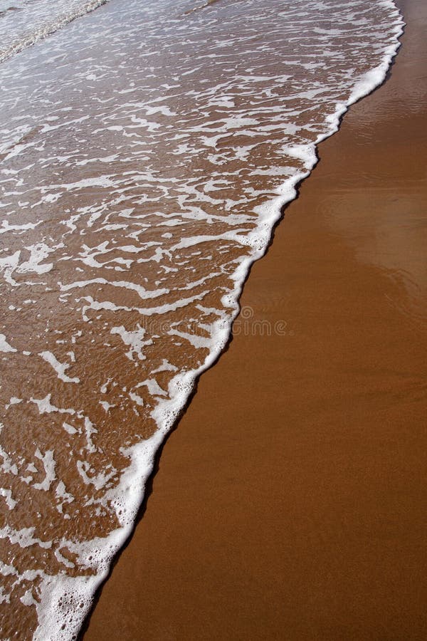 Sun and Surf on a Sandy Beach Stock Image - Image of peaceful, romantic ...