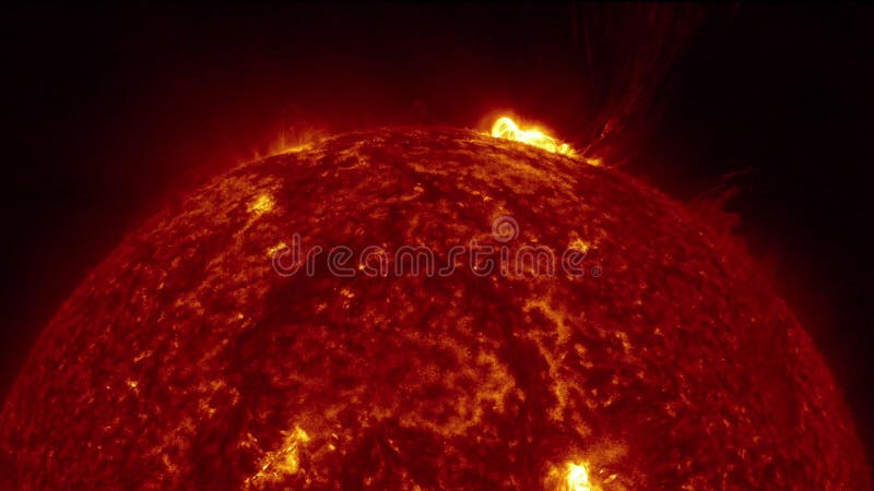 Sun Surface Animation. Nasa Public Domain Imagery. Stock Footage ...