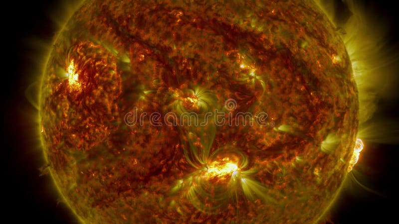 Sun Surface Animation. Nasa Public Domain Imagery. Stock Footage ...