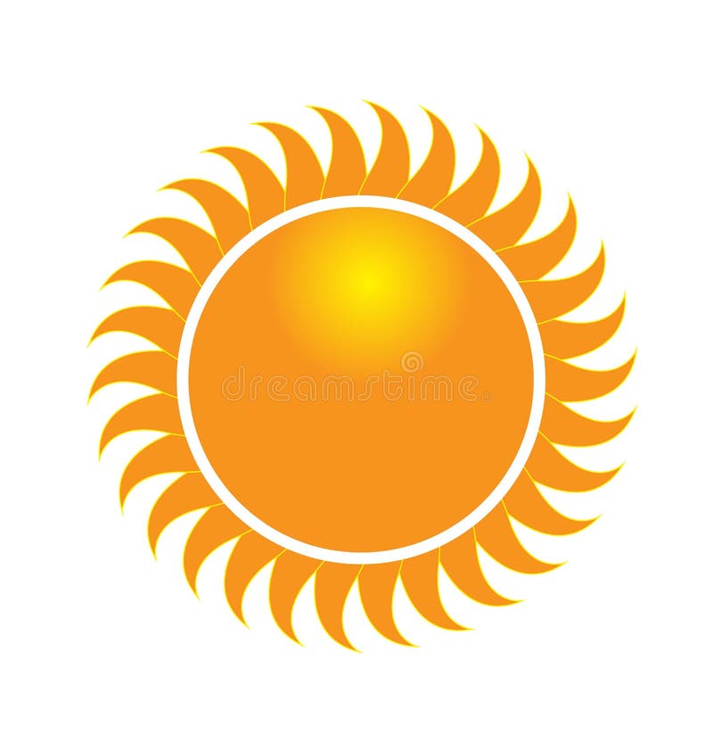 Sun rays icon stock vector. Illustration of shape, light - 119306486