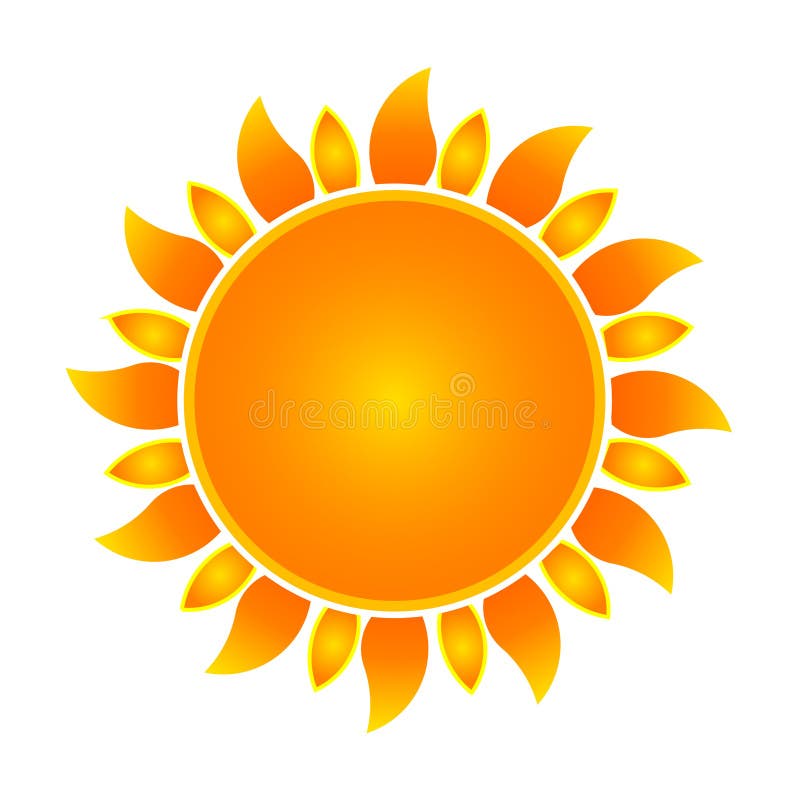 Sun Icon Vector Illustration. Sun with Ray Symbol. Simple Business ...